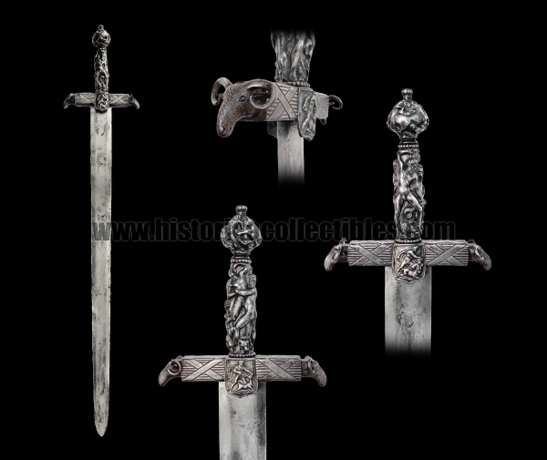 Representative Sword with Wrought and Carved Iron Fittings, Northern ...