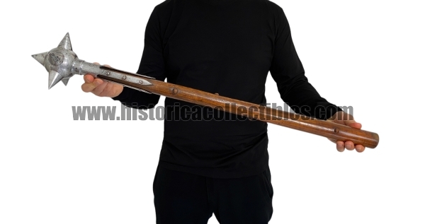 Forged iron two-handed bludgeoning mace "Morning-Star" or "Morgenstern ...